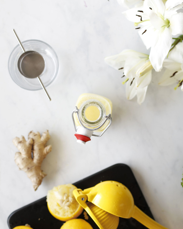 Engifer og sítrónu skot kvefbani - Linda Ben