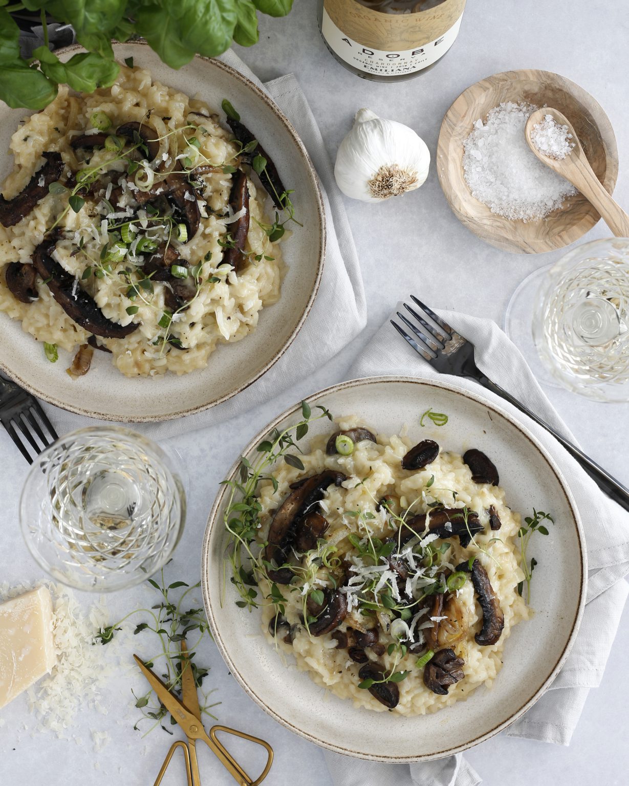 Ljúffengt sveppa risotto - Linda Ben