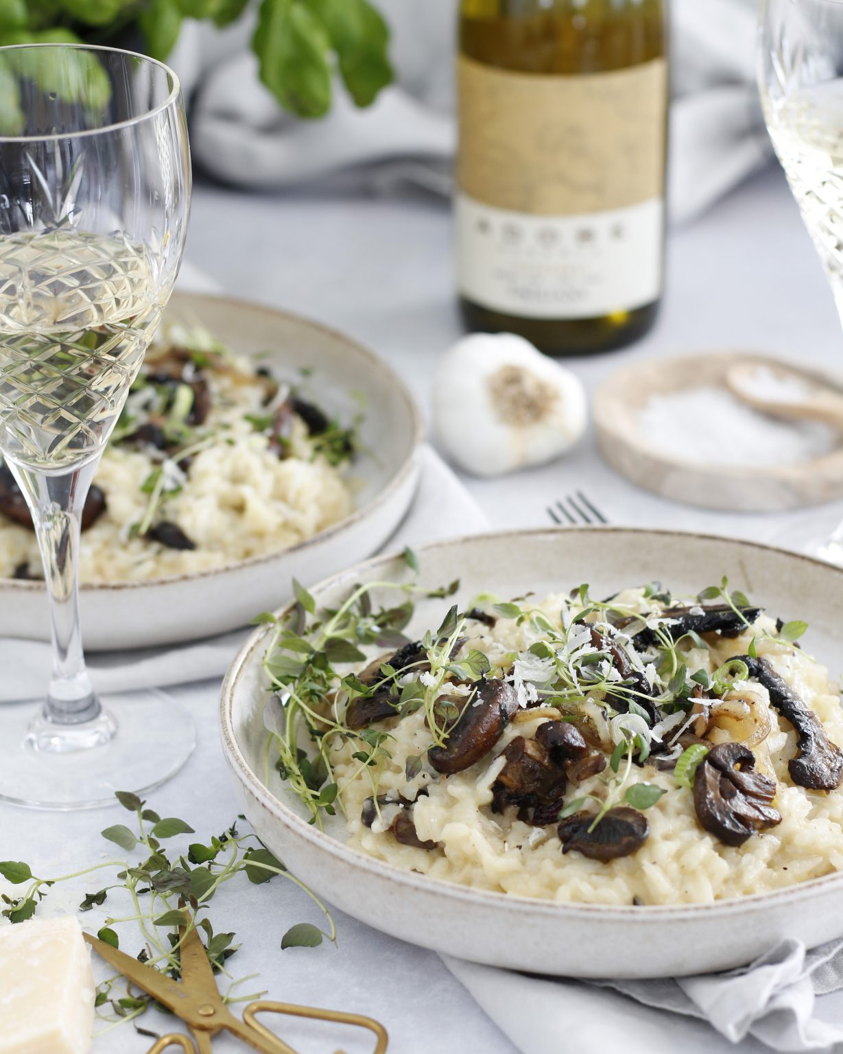 Ljúffengt sveppa risotto - Linda Ben