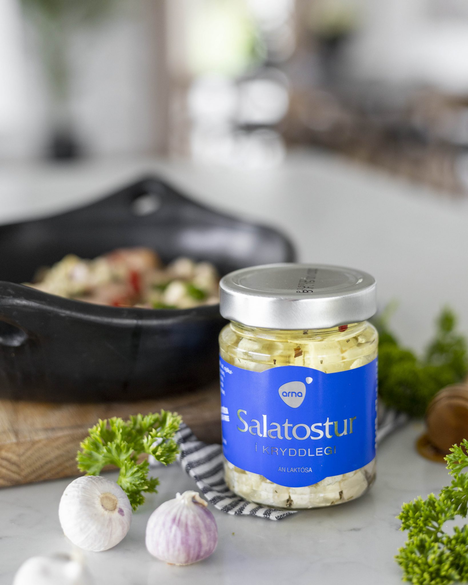 Hunangsmerineruð bleikja með fetaosti og chillí - Linda Ben