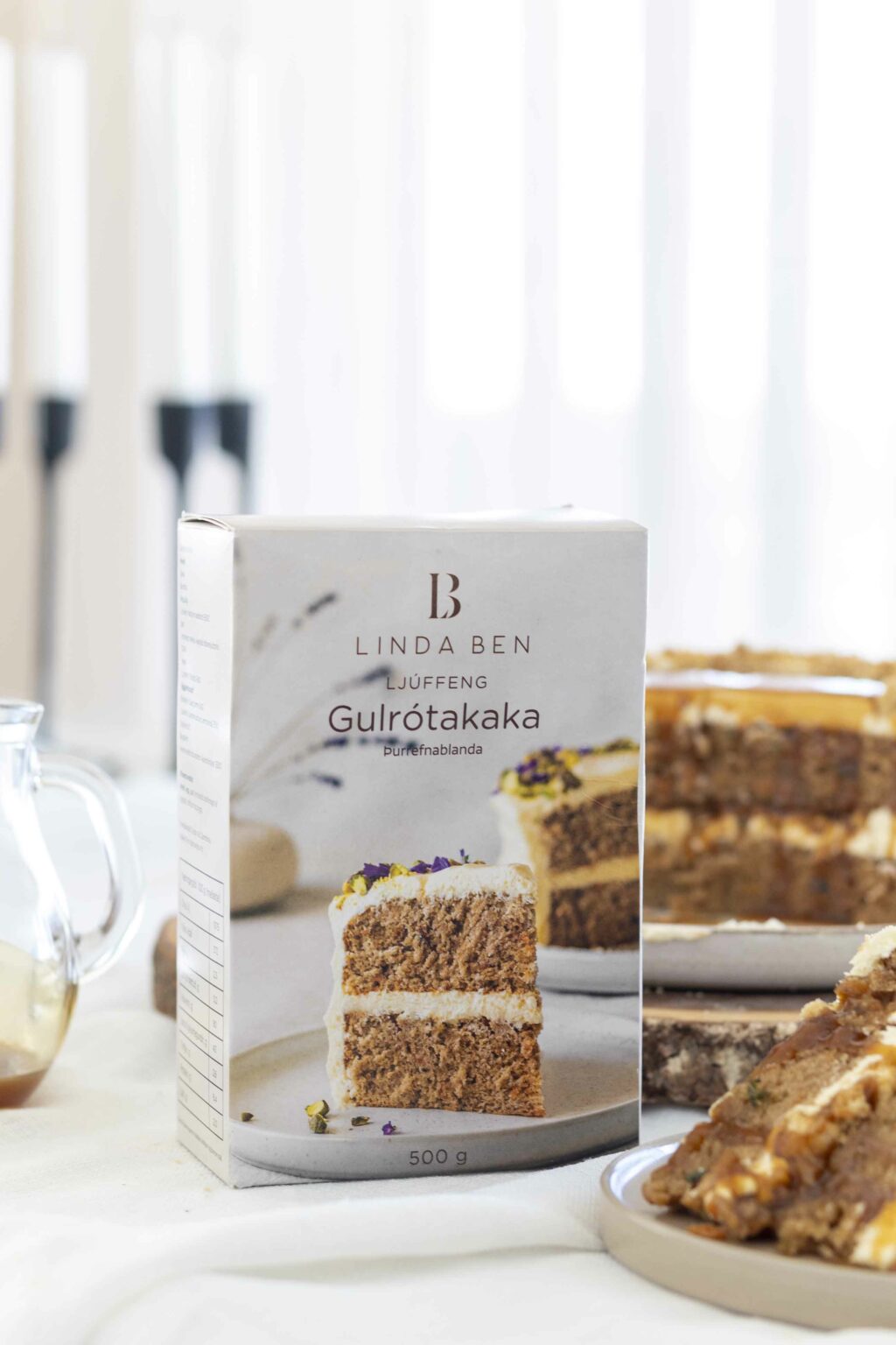 Gulróta ostaköku kaka með karamellu - Linda Ben